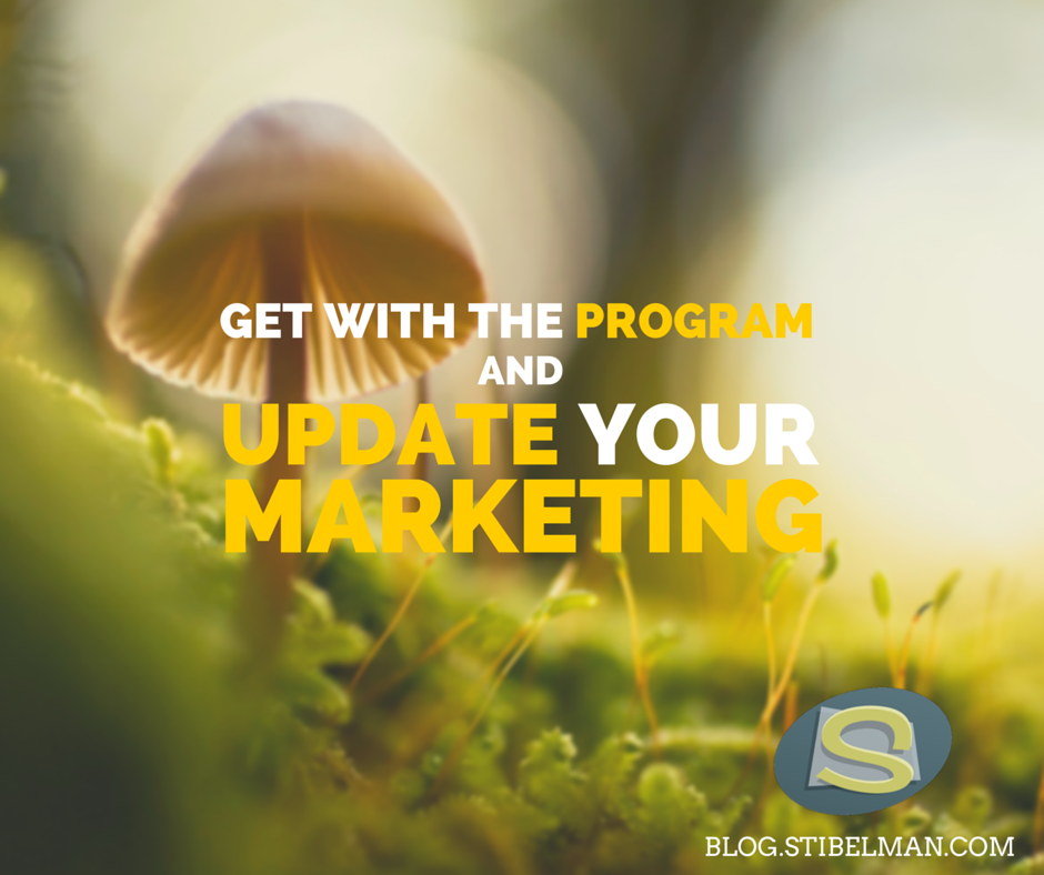 Get with the program and update your marketing - Shay Stibelman - The Blog